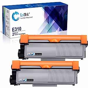 LxTek Compatible Toner Cartridge Replacement for Dell E310dw P7RMX PVTHG 593-BBKD E310 E514 E515 to use with Wireless Monochrome E310dw E515dw E514dw E515dn Printer(2 Black, High Yield 2600 Pages)