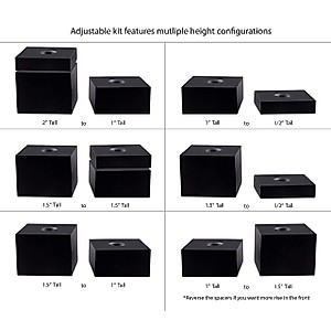 Ohio Diesel Parts Front Driver Seat Spacer Lift Recline Kit for Ford Truck F-150 2015+/F-250, F-350 F-450 2017+ Super Duty