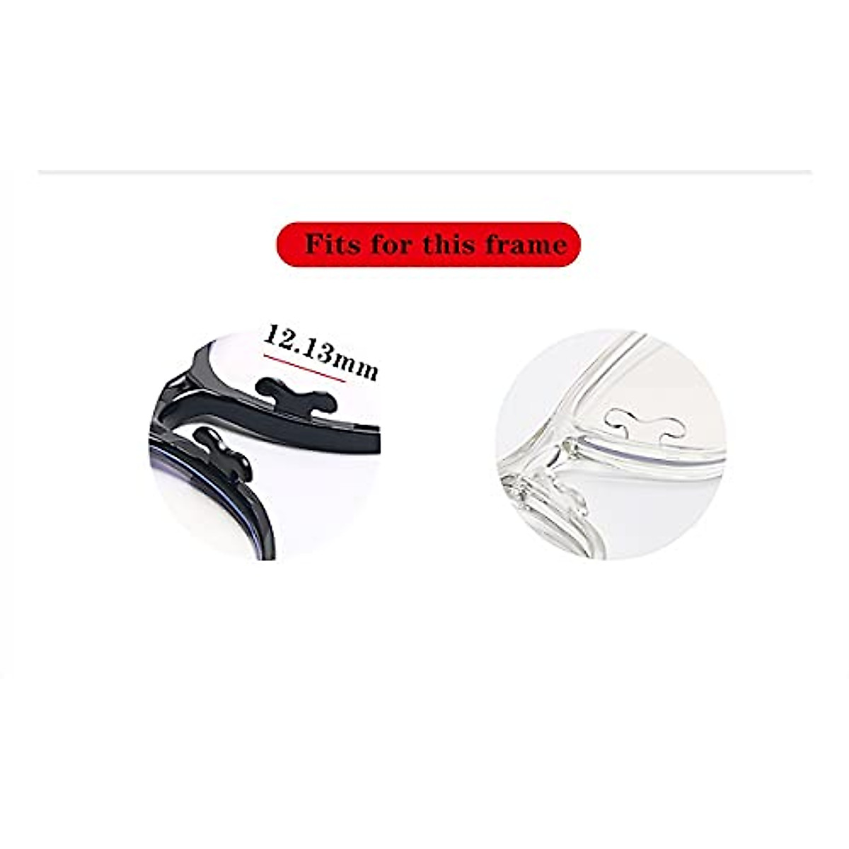 Kids Eyeglass Nose Pads,Soft Silicone Children Plug-in Glasses Nose Pieces Anti-Slip Nose Guards,Comfortable Replacement Repair Kits Parts (Black)