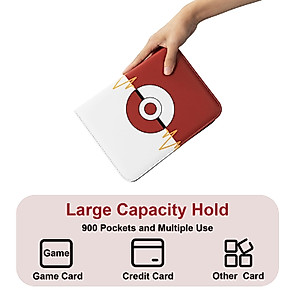 Collectible Trading Card Albums,Collectible Trading Card Protective Sleeves,Card Binder 4-Pocket,400 Pockets Card Case Holder for TCG, Sports Card.