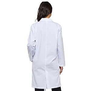 Cherokee 40 Inch Unisex Lab Coat, White, Medium
