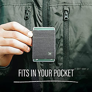 Thread Wallets Slim Minimalist Elastic Wallet for Men & Women | Small Credit Card Holder for Front Pocket (Chocolate)