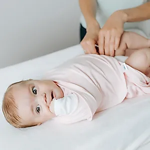 HALO 100% Cotton Sleepsack Swaddle, 3-Way Adjustable Wearable Blanket, TOG 1.5, Soft Pink, Small, 3-6 Months