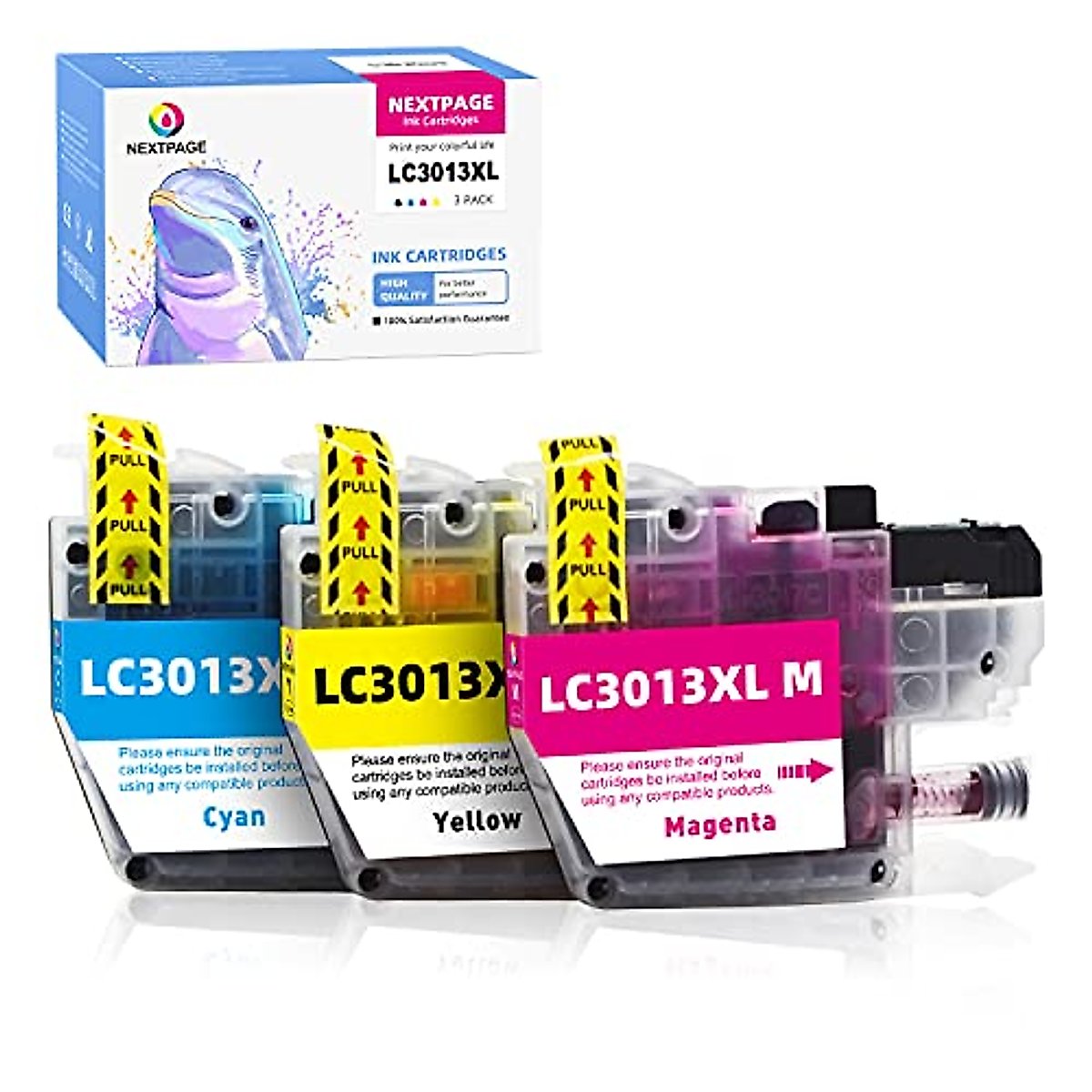 LC3013 Ink Cartridge Replacement for Brother LC3013XL LC 3013XL3 Color Pack LC3013C,LC3013M,LC3013Y Ink Cartridges for use with Brother MFC-J491DW, MFC-J497DW, MFC-J690DW, MFC-J895DW Printer
