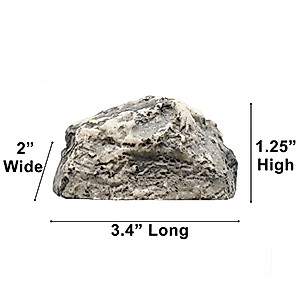 Hide A Key in Plain Sight in a Real Looking Rock/Stone, Holds Standard Sized Spare Keys