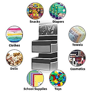 Over Door Hanging Organizer Storage (Black)