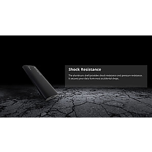 Timetec 2TB Portable External SSD USB3.2 Gen2 Type C Up to 550MB/s Ultra-Light Aluminum Mini External Solid State Drive with USB C to A Cable/USB A to C Adapter for Desktops/Laptop/Mac/Mobile - Black