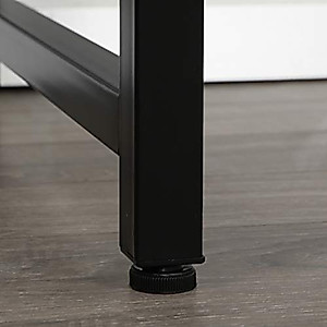 DlandHome 31.5 inches Small Computer Desk Modern Home Office Desk/Workstation/Table, Black