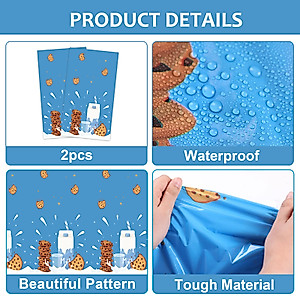 Qyeahkj Milk and Cookies Party Supplies Tableware Kit for 25 Guests Milk and Cookies Birthday Party Paper Plates Napkins Tablecloths Decorations Favors for Baby Showers Weddings