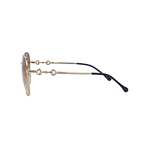 Gucci Square-Frame Metal Sunglasses