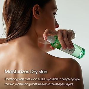 Parnell Cicamanu pH Balanced Body Mist - Centella Asiatica, Hyaluronic Acid, Ceramide, LHA, PHA, Mild Exfoliating, Soothing and Moisturizing Mist for Body, Back Acne and Bacne (5.07 Fl Oz / 150ml)