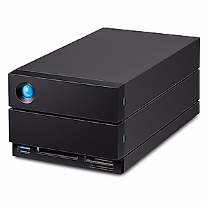 LaCie 2big Dock RAID 16TB External HDD - Thunderbolt and USB4 Compatibility, Data Recovery (STLG16000400)