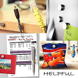 wotoy 60 Pieces 10x1.5mm Refrigerators Magnets for Fridge Whiteboard Map Screen Door Bulletin Boards