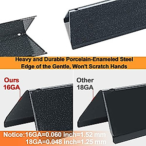 Hisencn 7636 15.3 Inch Flavorizer Bars for Weber Spirit I & GS4 Spirit II 300 Series, Spirit E310 E320 E330 S310 S320 S330 Gas Grill with Front Control Knob, Porcelain Heat Plates for Weber 7636, 16GA