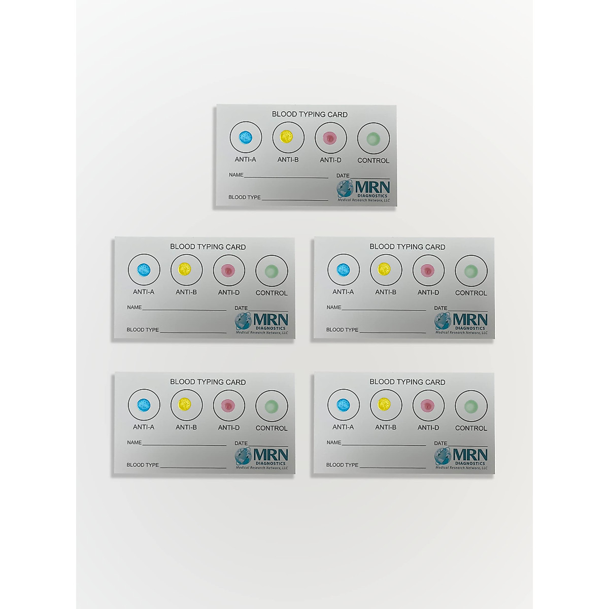 MRN Diagnosics Blood Typing Kit: 5 Pack