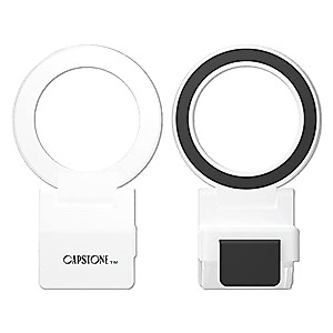 Capstone Continuity Camera Mount for Desktop Monitors with a Flat Back | 30 Degree Tilt for Desk View | Connects via MagSafe | for iPhone 12, 13 & 14 | for iOS 16 + Mac OS Ventura or Later