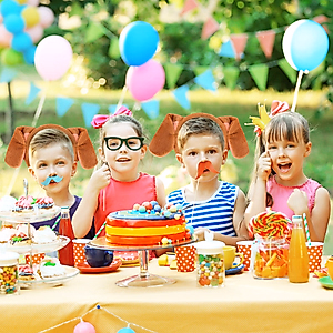 HOYDATE Dalmatian Headband with Dog Ears Costume Dog Ears Headband Cartoon Hair Hoop Headband Hair Accessories for Cosplay Party (Brown)