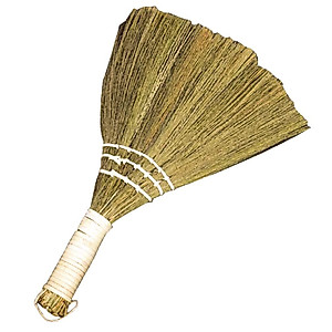 Sweeping Broom Palm Broom Small Natural Whisk Broom Retro Vietnamese Sweeping Broom Desk Cleaning Brush for Courtyard Garage Lobby Mall Market Sidewalks Decks