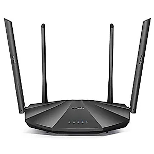 Tenda AC2100 Smart WiFi Router AC19 - Dual Band Gigabit Wireless (up to 2033 Mbps) Internet Router for Home | 4 LAN Ports+1 USB Port | 4X4 MU-MIMO Technology | Parental Control Compatible with Alexa
