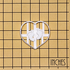 Baby Footprints cookie cutter, 1 piece - Bakerlogy