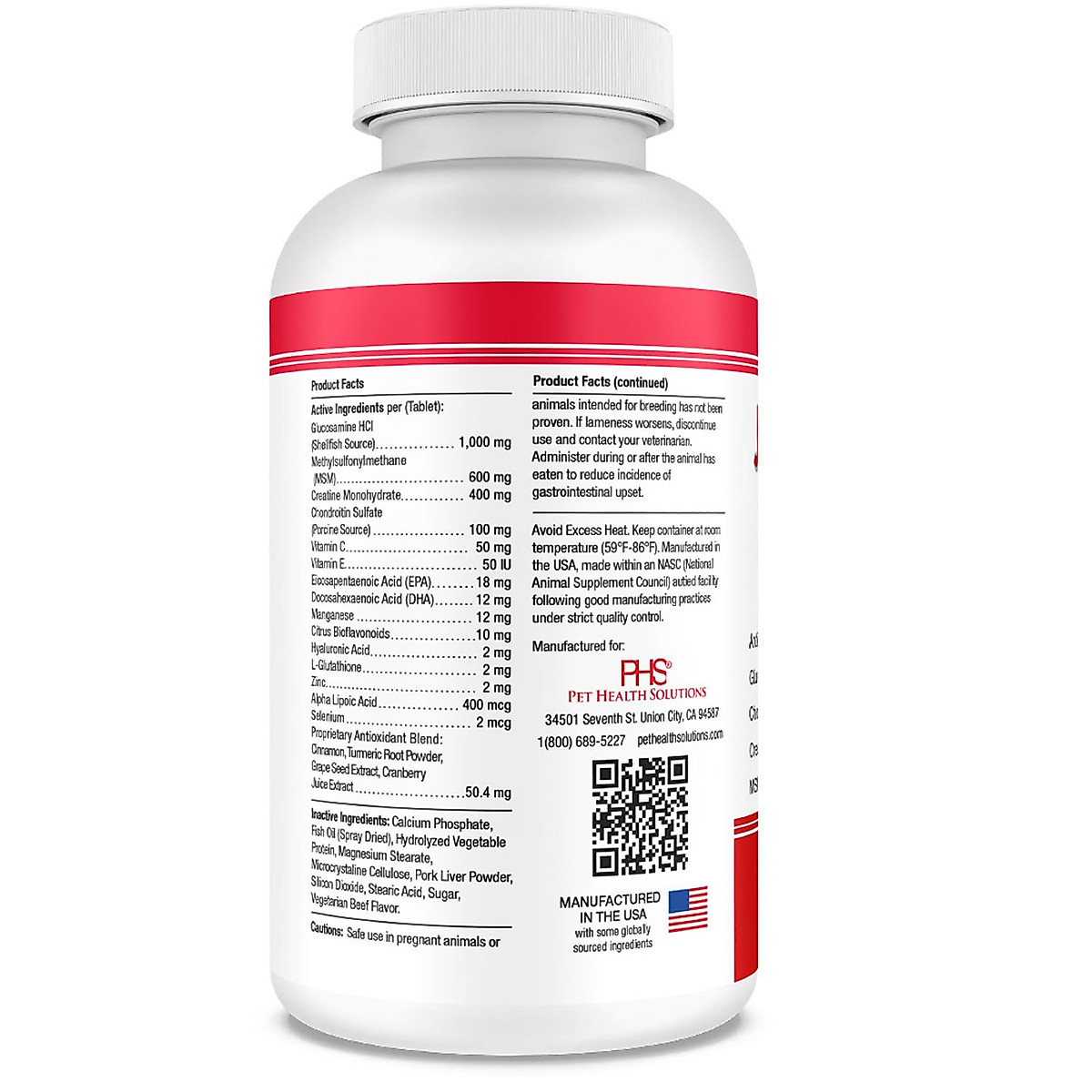 Joint Max PHS Triple Strength (TS) Chewable Tablets for Dogs - 2-Pack - 240 Tablets