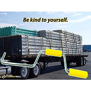 DC Cargo Mall Easy Speedy Hand Roller for Winding Up Winch Straps | 18" Roll Up Bar for Flatbed Trailer Winches