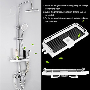 Hztyyier Shower Caddy Shelf Bathroom Shower Rack Organizer Holder for Bath Ball, Shampoo, Conditioner,and Other Bathroom Accessories