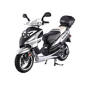 SmartDealsNow Powersports TAO TAO Adult Street Scooter 150cc Lancer Eagle 150 Gas Powered Moped, Black