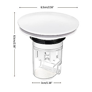 Upgraded Bathtub Chock Plug Adjustable PopUp Basin Sink Replacement Drain Plug Stopper Bathtub Simple Installation