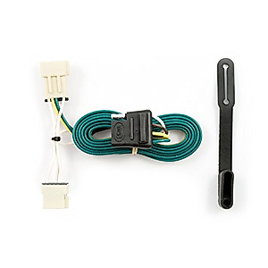 CURT 56077 Vehicle-Side Custom 4-Pin Trailer Wiring Harness, Fits Select Pontiac Montana, Saturn Relay, Buick Terraza, Chevrolet Uplander