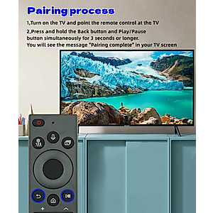 2023 New BN59-01385A（No solar） Replacement Voice Remote fit for Samsung Smart TV,Compatible with Samsung Crystal UHD/QLED/Neo QLED/The Frame/4K/8K Series TVs-1 year warranty