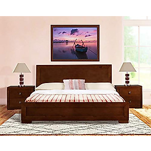Camden Isle Trent Wooden Platform Bed, Walnut, Full