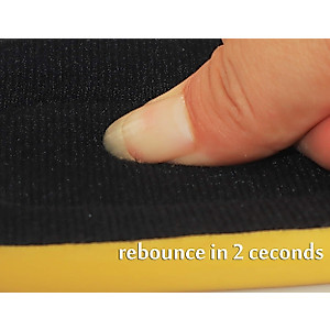 Wnnideo Thick Memory Foam Shoes Insert with Arch Support - Premium Cushioning Orthopedic Shoe Insoles for Heel Pain & Plantar Fasciitis, Running, Hiking, Working Men & Women (Black Size 9.5)