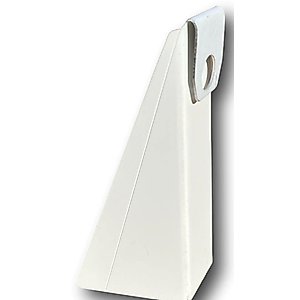 (10 Pack) K-TEC White Aluminum Gutter Wedge for 5 Inch K-Style Gutters- Use to Level Your Rain Gutters When Fascia is at an Angle for 3/12 Through 5/12 Roof Pitch. Larger Wedges Available from K-TEC