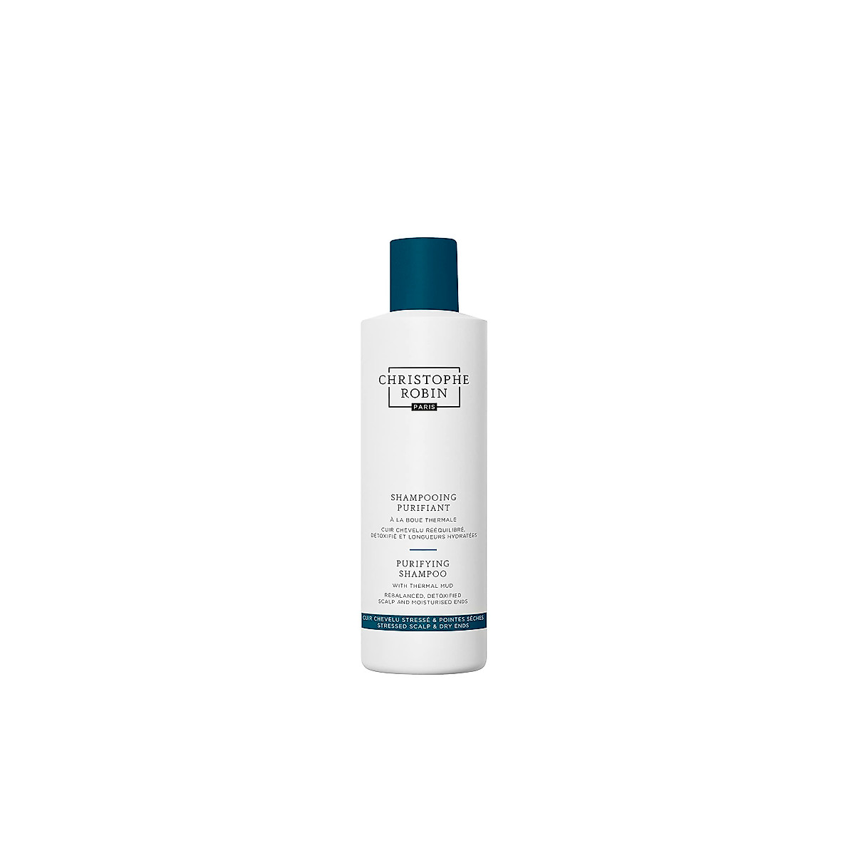 Christophe Robin Purifying Shampoo With Thermal Mud for Soft Lengths and Oily Scalp - Detoxifying 8.4 fl. oz