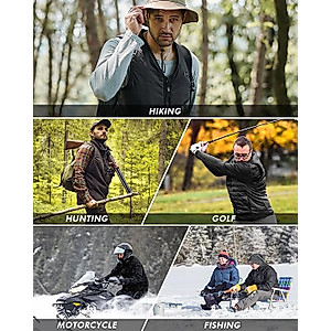 ARRIS Heated Vest for Men, 7.4V Electric Size Adjustable Heating Vest for Hunting, Camping