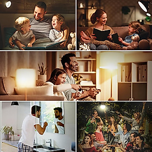 Emotionlite Rechargeable Emergency Light Bulb, 1800mAh Battery Backup for Home Power Failure, Outage Emergency Reading Lighting Camping Hurricane, 3 Brightness Dimmable, Warm White, E26 Base, 1 Pack