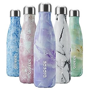 BJPKPK Insulated Water Bottles,17oz Stainless Steel Water Bottles,Sports Water Bottles Keep Cold 24 Hours and Hot 12 Hours, Kids Water Bottle for School-Dawn