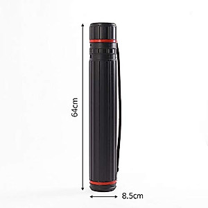 Expandable Hard Plastic Poster Tube Storage Tube Holder Blueprint Document Drafting Tube Adjustable Strap TPPI73091