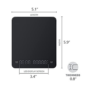 GLX2 Coffee Scale for Pour Over Drip Coffee and Espresso