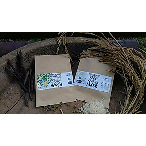 Organic Jasmine Rice Powder - Face Mask, Dry Shampoo Powder, Rice Water Rinse & Body Scrub