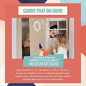 Foothill Toy Co. Animals in Boxes - 'Hopper The Garden Rabbit' Playset with Stuffed Bunny in a Vegetable Crate Bed