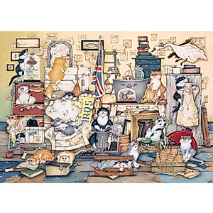 Ravensburger Crazy Cats Vintage No.8 - Go Salvage Hunting 1000pc Jigsaw Puzzle