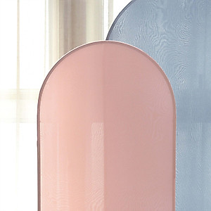 Efavormart 5ft Dusty Rose Spandex Fit Round Top Backdrop Frame Stand Cover, 2-Sided Wedding Arch Cover