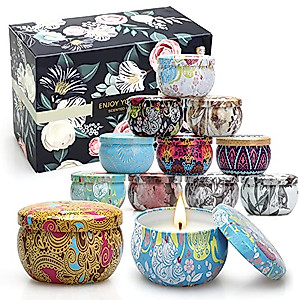 Candles for Home Scented,12 Pack Candles Gifts for Women,2.5 oz Soy Scented Candle Set Stress Relief Birthday Candles Mothers Day Gifts for Mom,Christmas,Anniversary