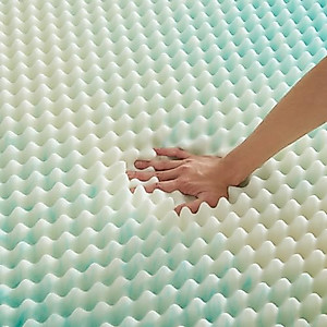 Restologie 2'' Reversible Gel Memory Foam 7- Zone Mattress Topper (Queen)