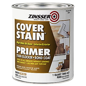 Rust-Oleum 3554 Zinsser High Hide Cover Stain Primer and Sealer, White 32 Fl Oz (Pack of 1)