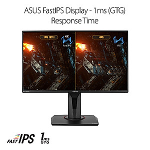 ASUS TUF Gaming VG259QM 24.5” Monitor, 1080P Full HD (1920 x 1080), Fast IPS, 280Hz, G-SYNC Compatible, Extreme Low Motion Blur Sync,1ms, DisplayHDR 400, Eye Care, DisplayPort HDMI (Renewed)