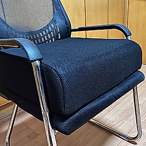 Bulete 4.5" Extra Thick Memory Foam Seat Cushion,Three-Layer Memory Foam,Pain Relief Coccyx Cushion for Wheelchair Office Chair