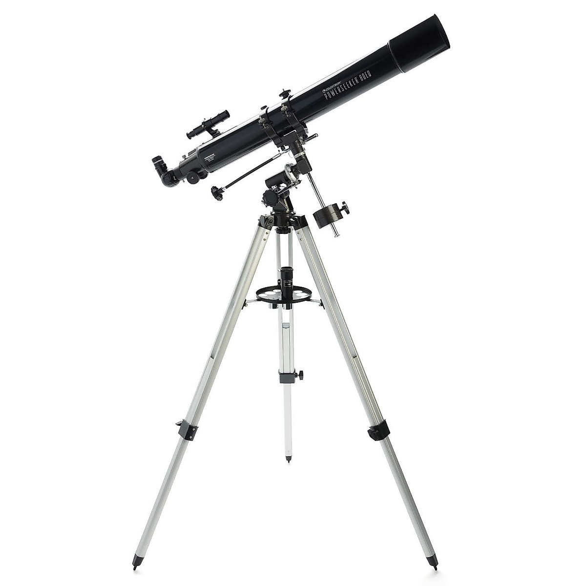 Celestron - PowerSeeker 80EQ Telescope - Manual German Equatorial Telescope for Beginners - Compact and Portable - BONUS Astronomy Software Package - 80mm Aperture